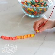 Make a Rainbow Fruit Loop Necklace {A Fun Activity For Kids}