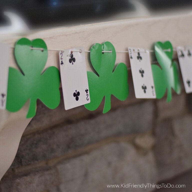 Making a St. Patrick's Day Garland