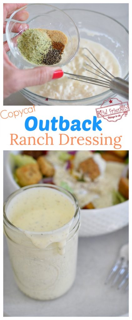 Easy Outback Steakhouse Ranch Dressing {Delicious Copycat Recipe} with ...