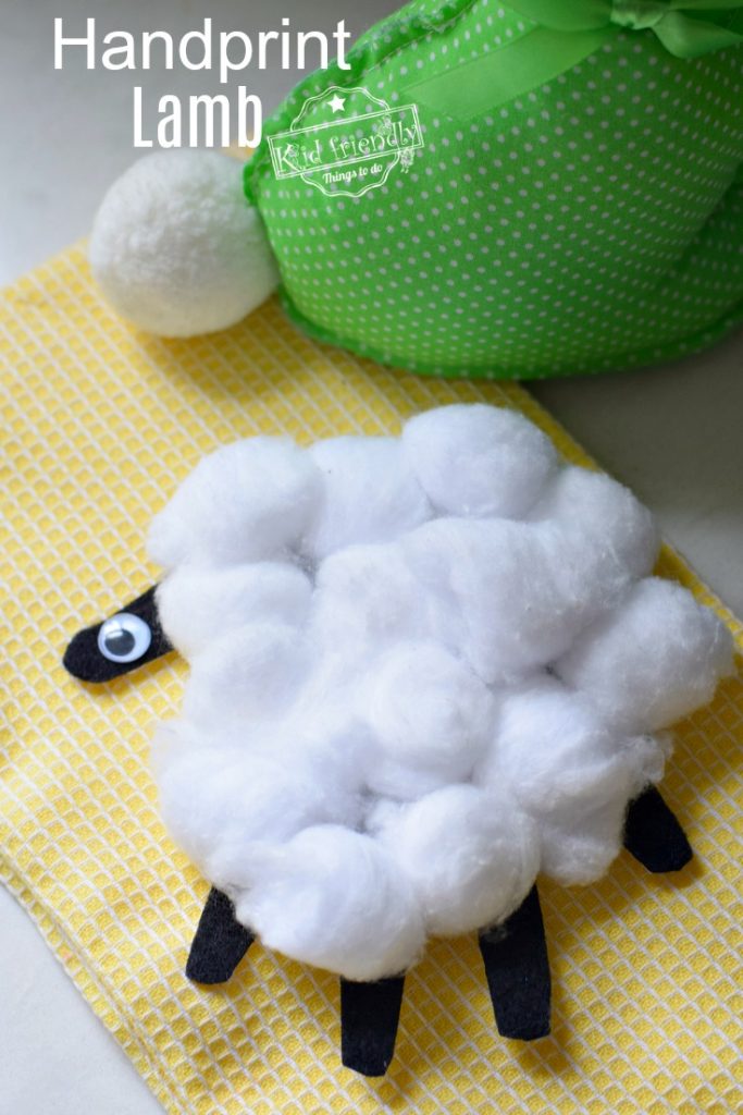 Lamb Handprint Craft {Sheep Craft} | Kid Friendly Things To Do