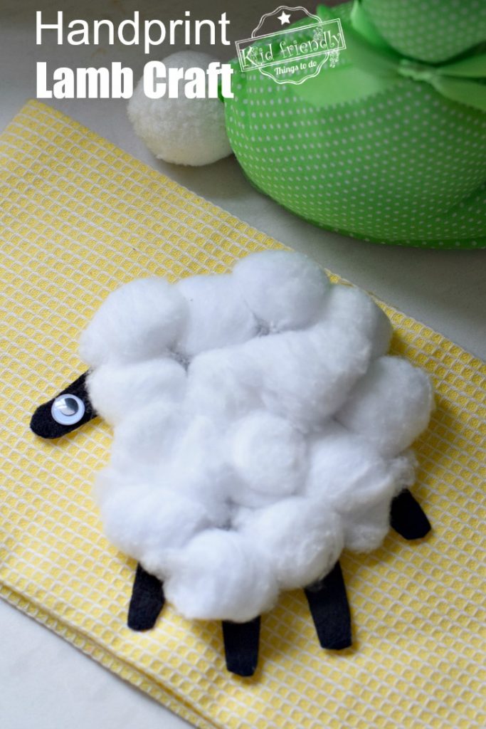 Lamb Handprint Craft {Sheep Craft} | Kid Friendly Things To Do