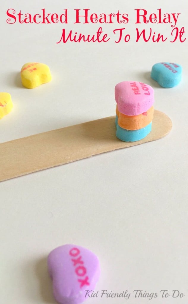 A Valentine Candy Relay Race - A Fun Game for Valentine's Day Parties!