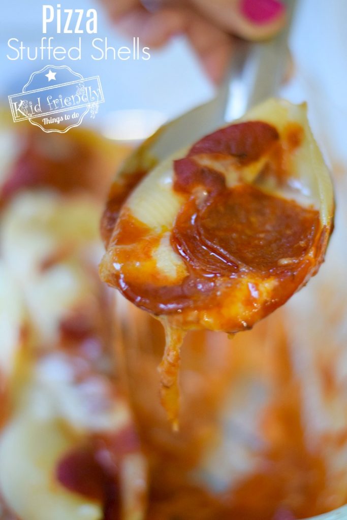 Easy Pizza Stuffed Shells (A Recipe With Simple Directions) Kid ...
