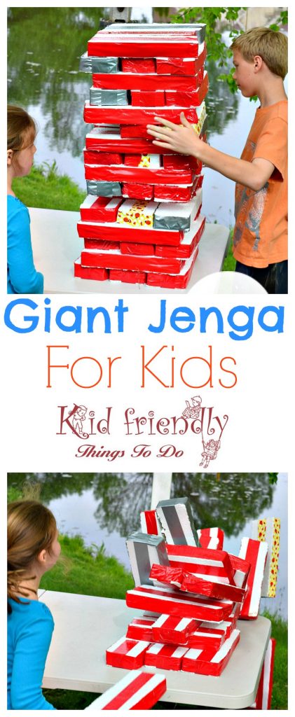 A DIY Awesome Soft Giant Jenga Game For Kids