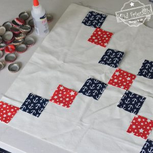 DIY Fabric Checkerboard {No Sew!} with VIDEO