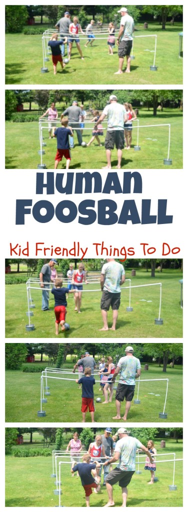 DIY Human Foosball Game for Family Fun