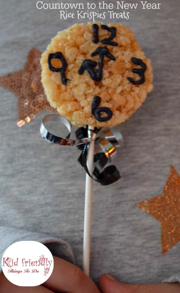 Countdown to the New Year Rice Krispies Treats for Kids