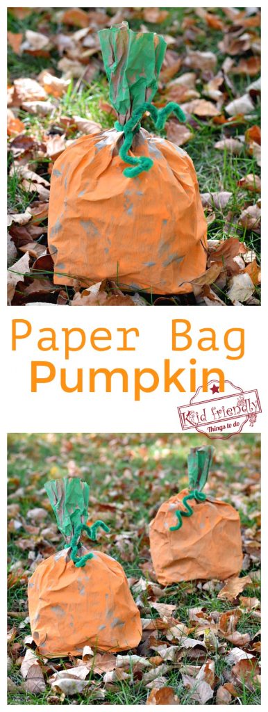 Easy and Fun Paper Bag Pumpkin Craft for Kids to Make