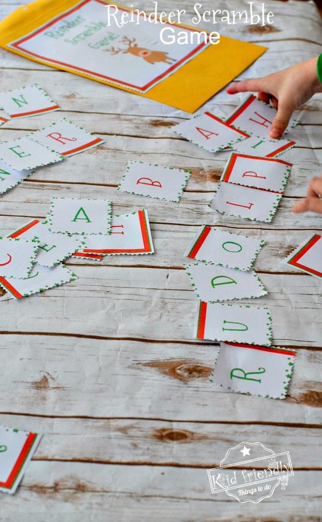 The Reindeer Scramble Game - A Fun Christmas Party Game! Plus FREE ...