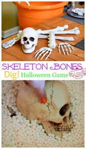 Skeleton Bones Dig Halloween Game for Kids to Play