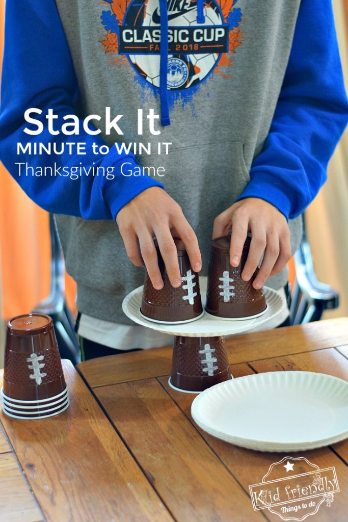 10 Awesome Thanksgiving Games for Kids to Play {Minute to Win It}
