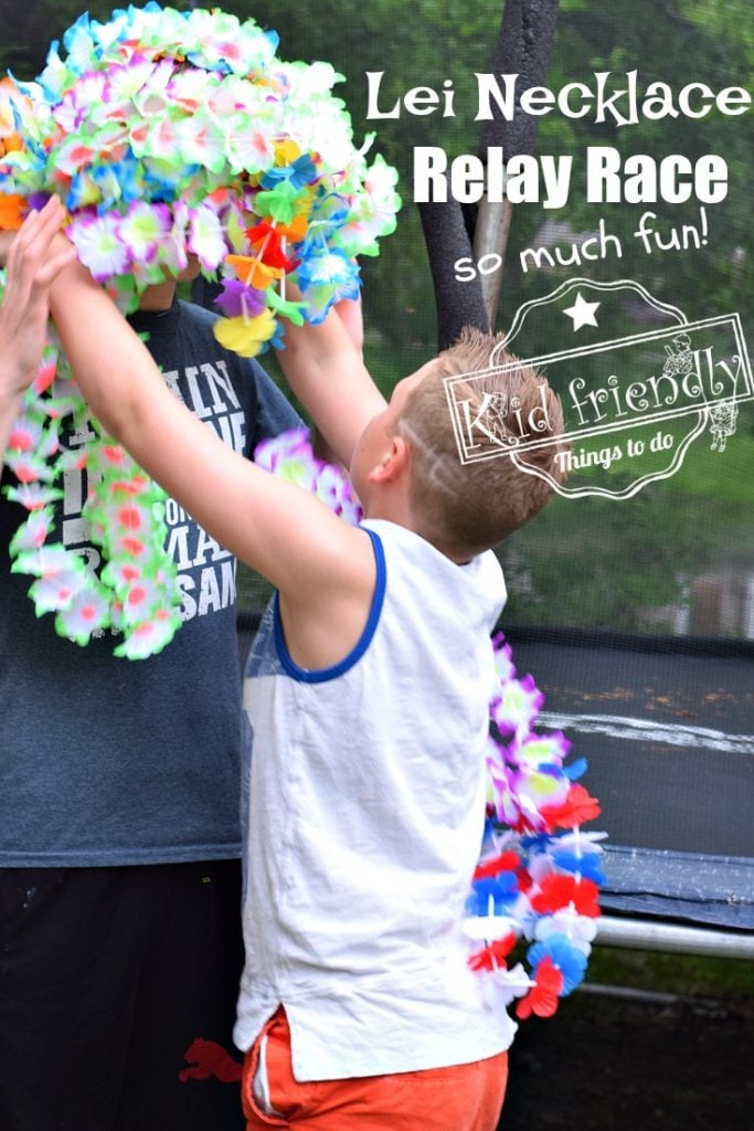 Lei Necklace Relay Race { A Hilarious Summer Outdoor Game for Kids ...