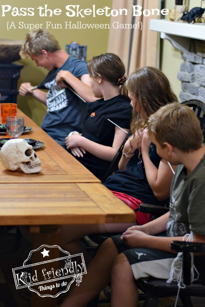 Pass the Skeleton Bone Race {A fun Halloween Game for Kids & Teens}