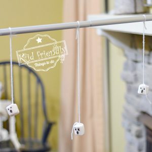 Marshmallow Ghosts on a String {Halloween Game to Play} | Kid Friendly ...