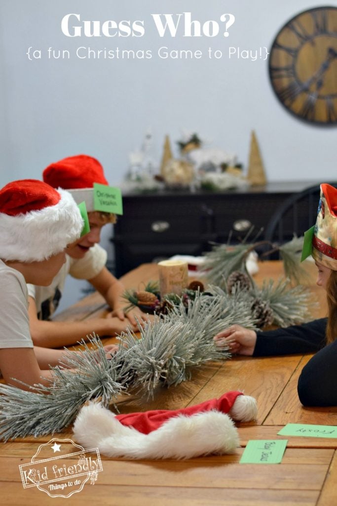 Guess Who? {A fun Christmas Game to Play}