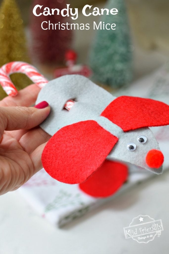 Candy Cane Christmas Mice {Craft & Ornament} | Kid Friendly Things To Do