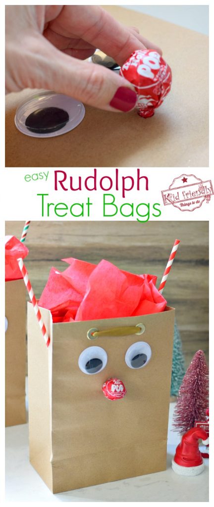 Rudolph Treat Bags (Easy to Make)
