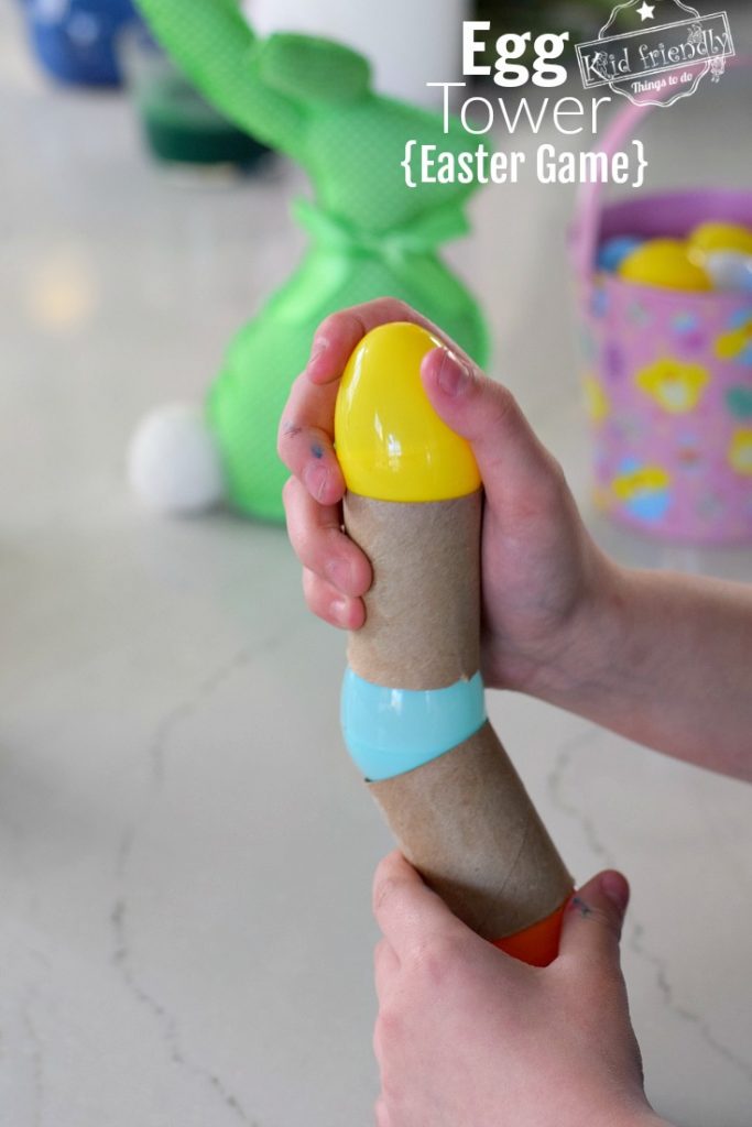 Egg Tower {Easter Egg Game} | Kid Friendly Things To Do