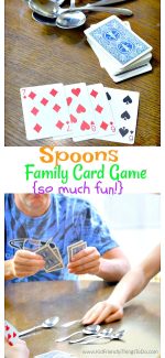 Spoons Card Game {Fun for All Ages!} with video