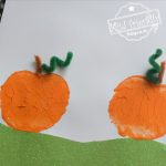 Apple Stamping Pumpkin Craft