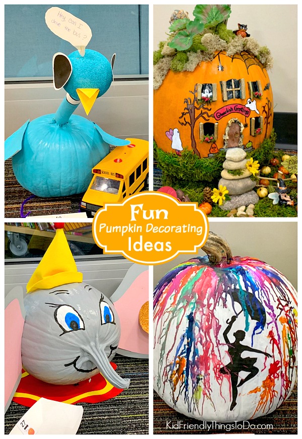 Over 40 No Carve Pumpkin Decorating Ideas Over 40 No Carve Pumpkin Decorating Ideas