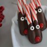 Chocolate Candy Cane Reindeer Treats - Kid Friendly Things to Do