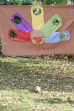 Turkey Football Toss Thanksgiving Game - Kid Friendly Things to Do