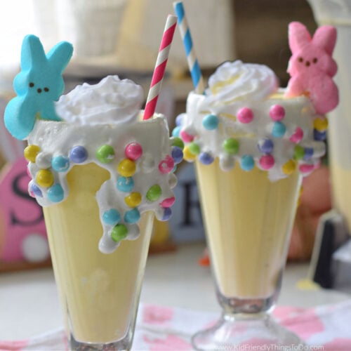 Peeps Easter Milkshake - Kid Friendly Things to Do