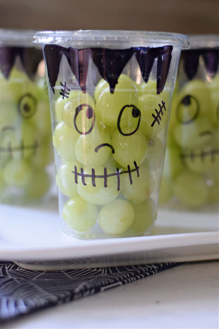 Frankenstein Grape Cups - Kid Friendly Things to Do