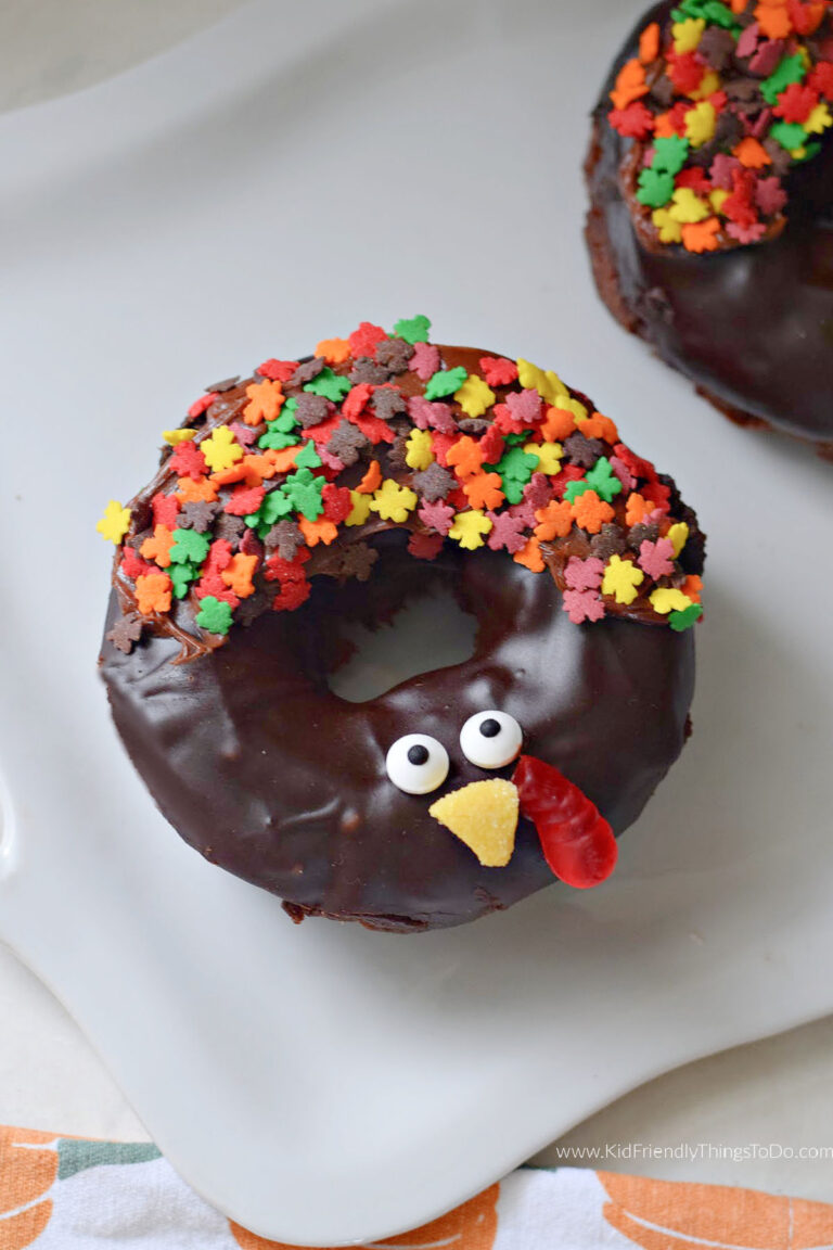 Chocolate Turkey Donuts - Kid Friendly Things to Do