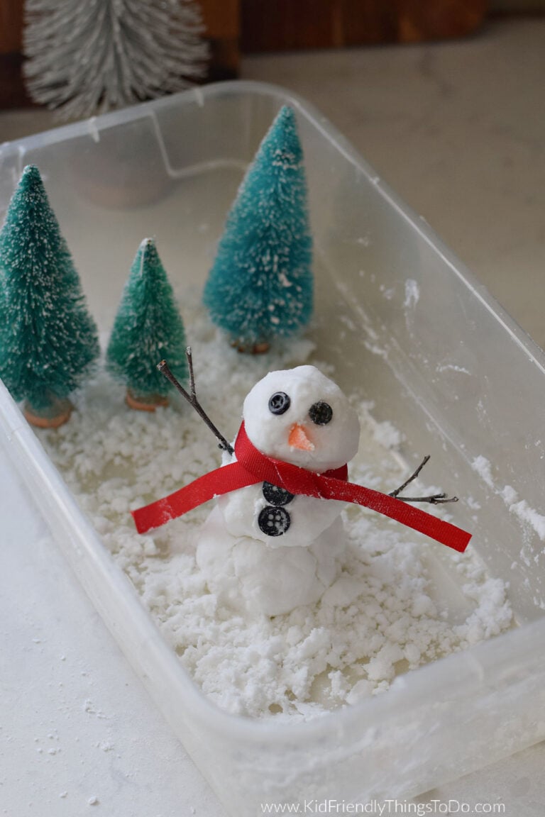 Fake Snow Recipe for Kids (Conditioner Snow That’s Moldable) - Kid ...