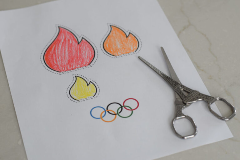 Olympic Torch Craft for Kids (Easy Paper Cup Craft with Free Printable ...