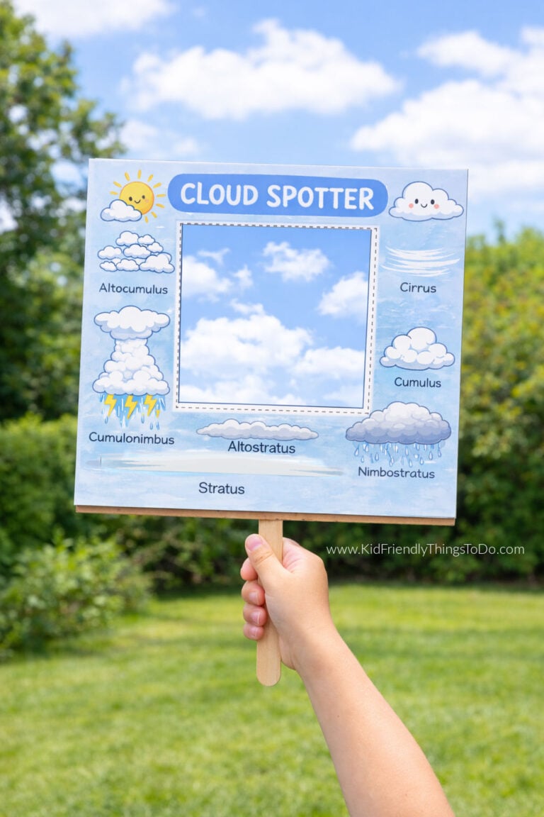 Cloud Spotter Printable for Kids (Outdoor Weather Activity) - Kid ...
