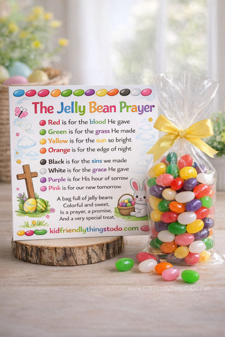 Jelly Bean Prayer Printable for Kids (Easter Activity) - Kid Friendly ...
