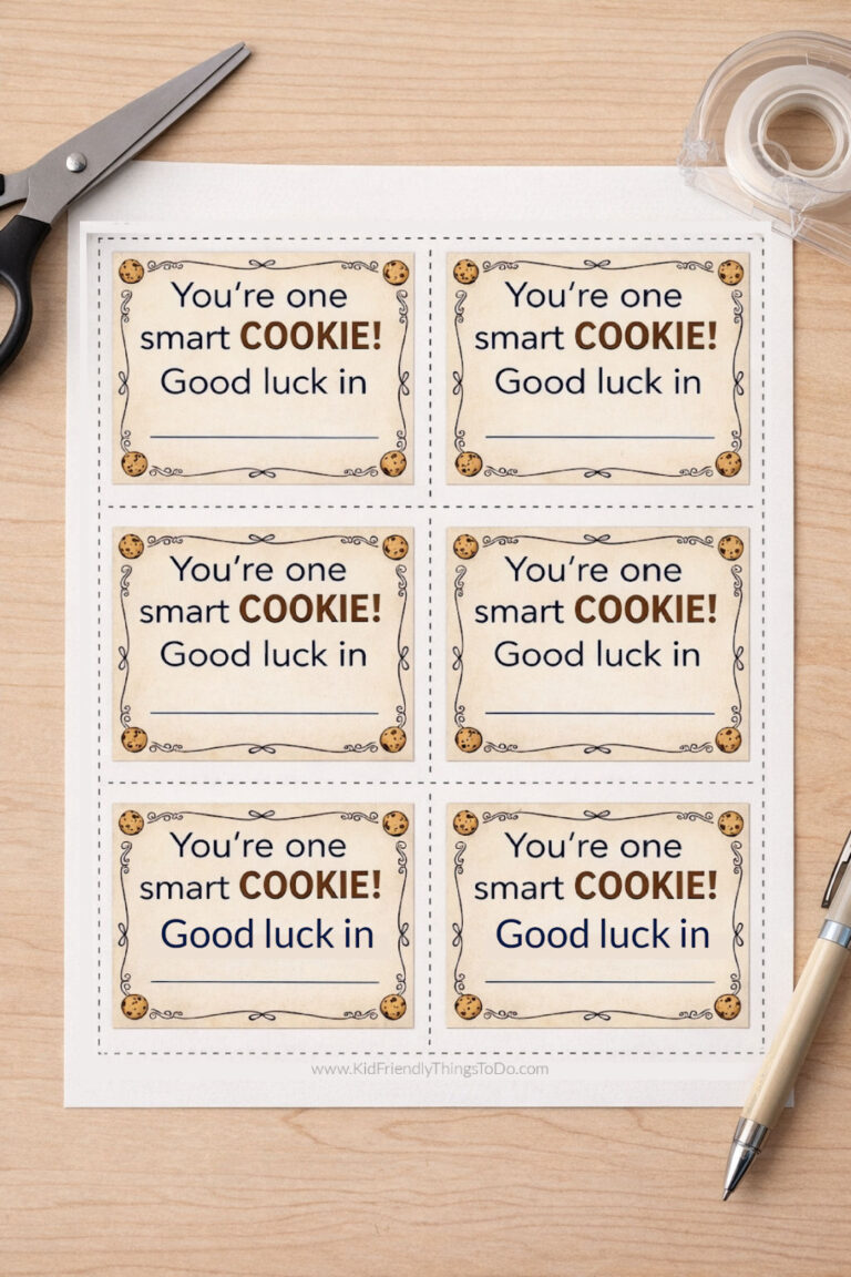 ou’re One Smart Cookie Printable Tag (Easy Gift Idea) - Kid Friendly ...