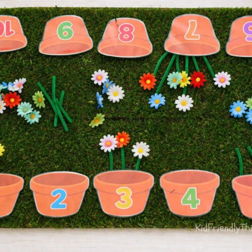 Flower Pot Counting Activity (Printable + Sensory Bin Idea for Kids ...