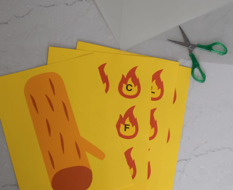 Build-a-Word Campfire Literacy Activity (Printable) for Kids - Kid ...